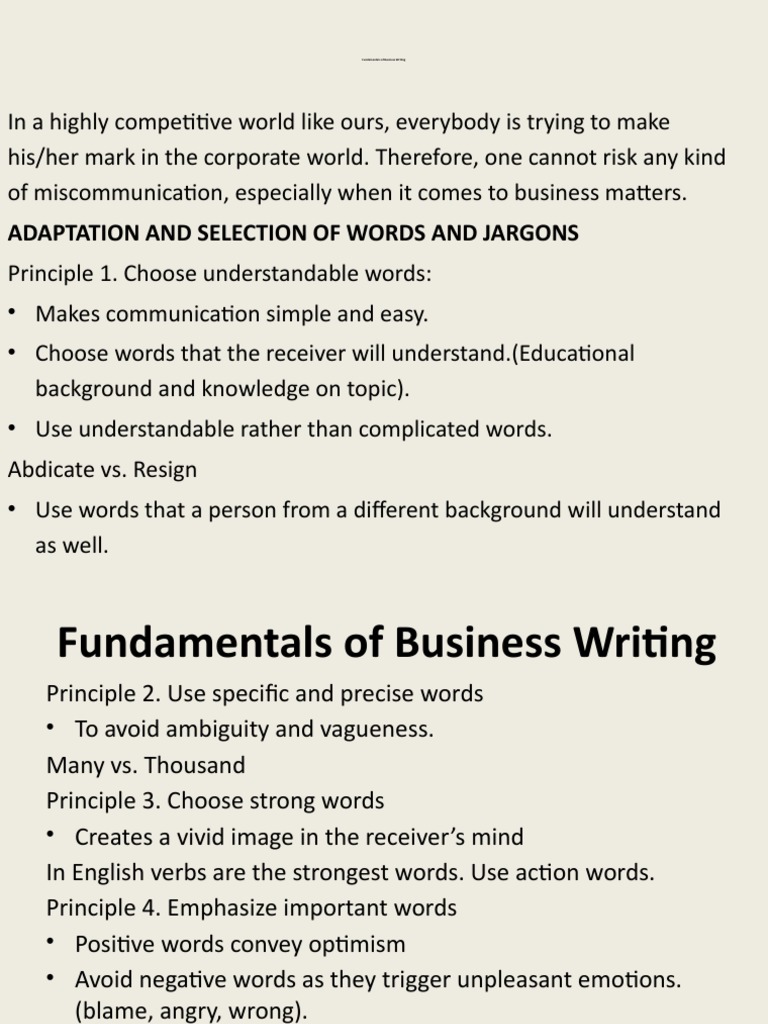 Effective Business Writing Techniques | PDF | Jargon | Paragraph
