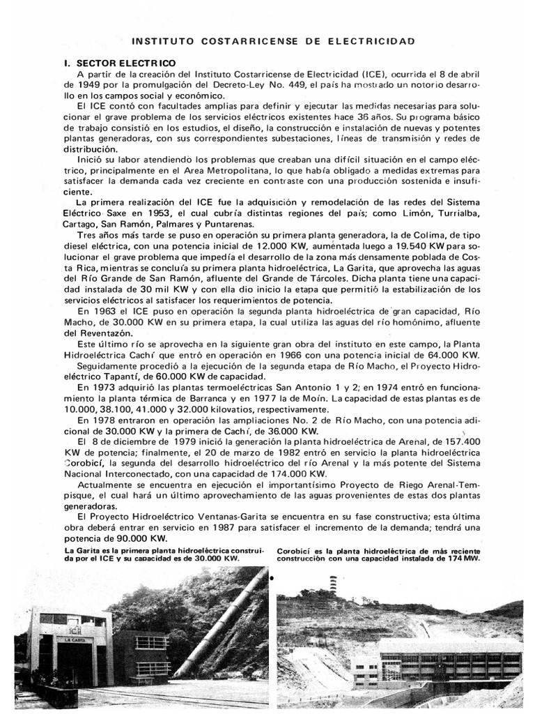 60 Instituto Costarricense de Electricidad Ice | PDF | Costa Rica ...