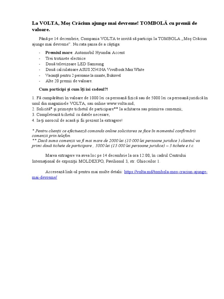 Articol Tombolă | PDF