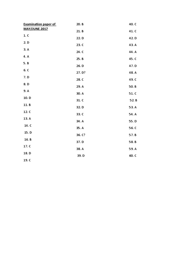 ANSWER KEY English A Paper 1 2017 | PDF