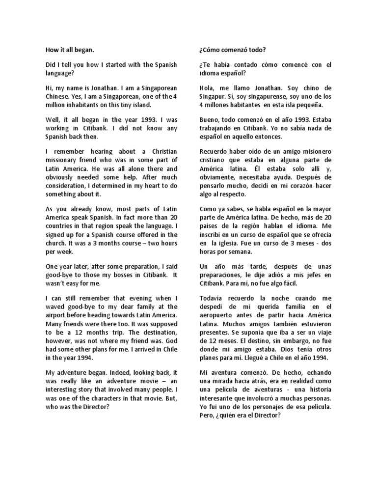 How It All Began | PDF