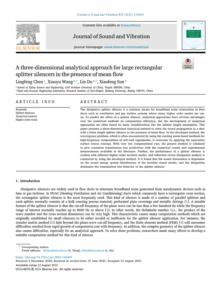 S0022460X2100451X | PDF | Finite Element Method | Eigenvalues And Eigenvectors