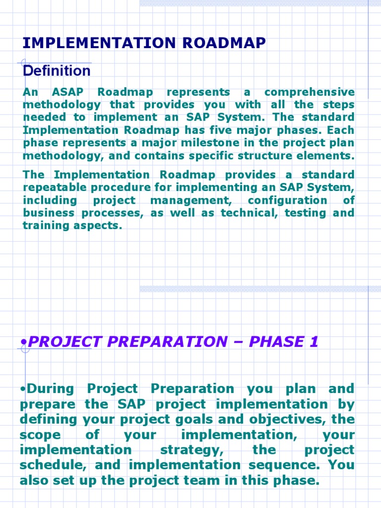 ASAP Phases | PDF | Implementation | Business Process