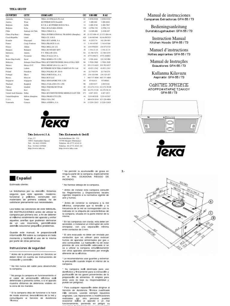 GFH 55 73 VR00 Es GR de TR en PT FR Manual | PDF