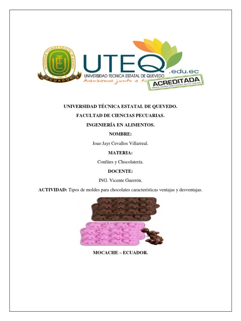 Confites Moldes | PDF | Materiales