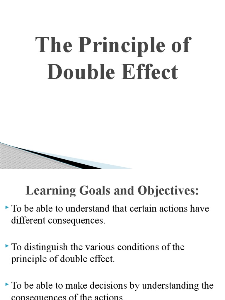 Lesson 8 PRINCIPLE-OF-DOUBLE-EFFECT | PDF | Social Institutions ...