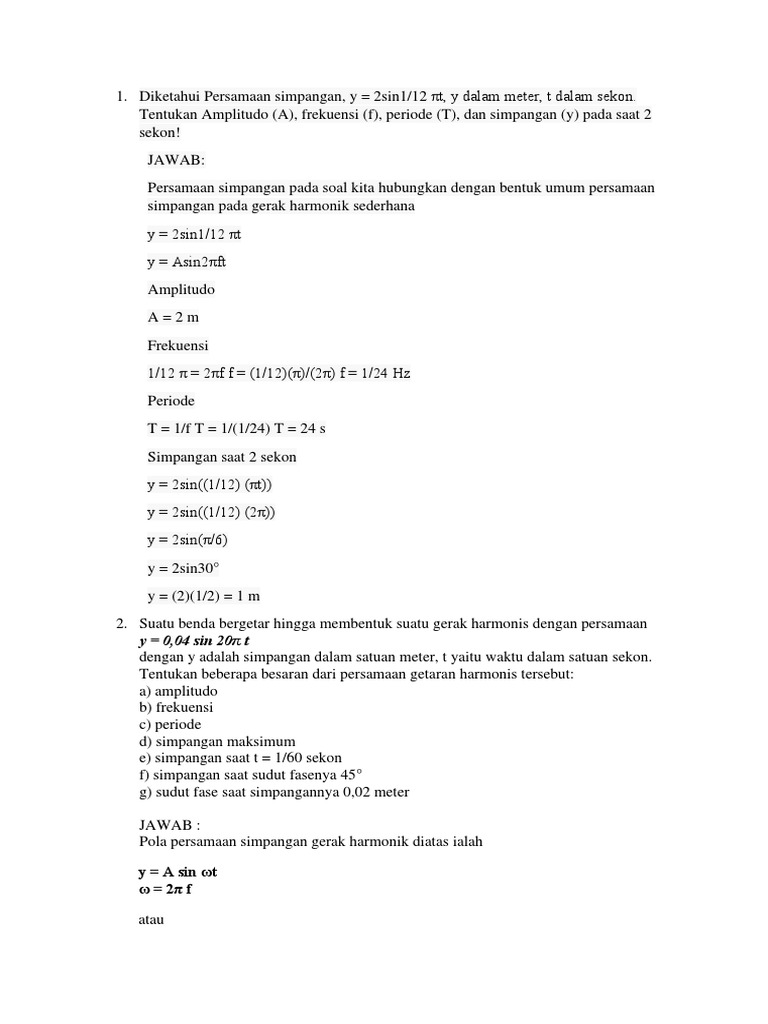 Contoh Soal GHS | PDF