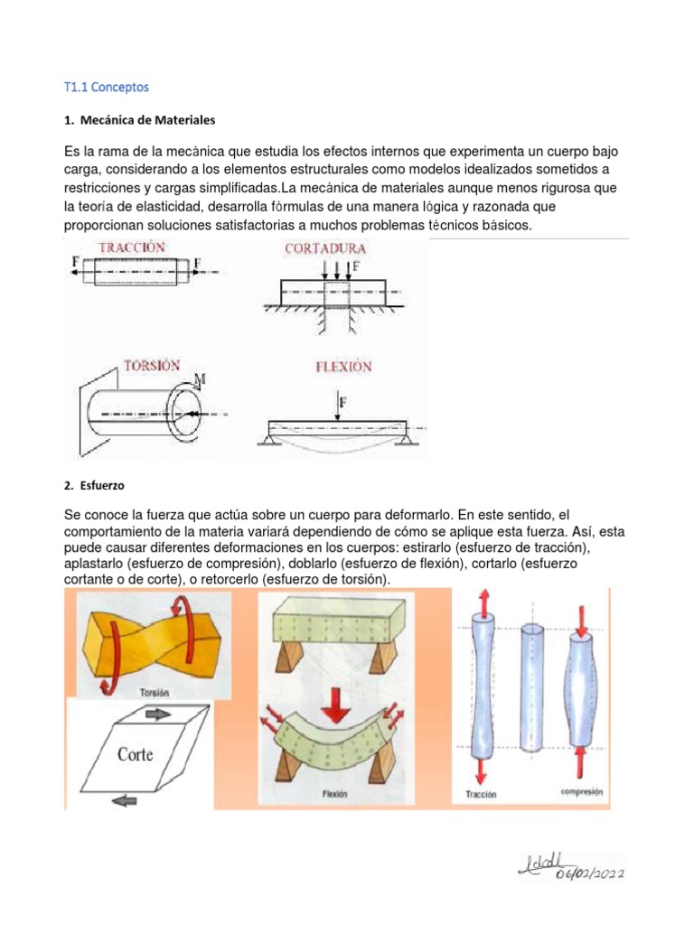Tarea 1 Esfuerzo y Deformación Simple T | PDF | Fuerza | Elasticidad ...