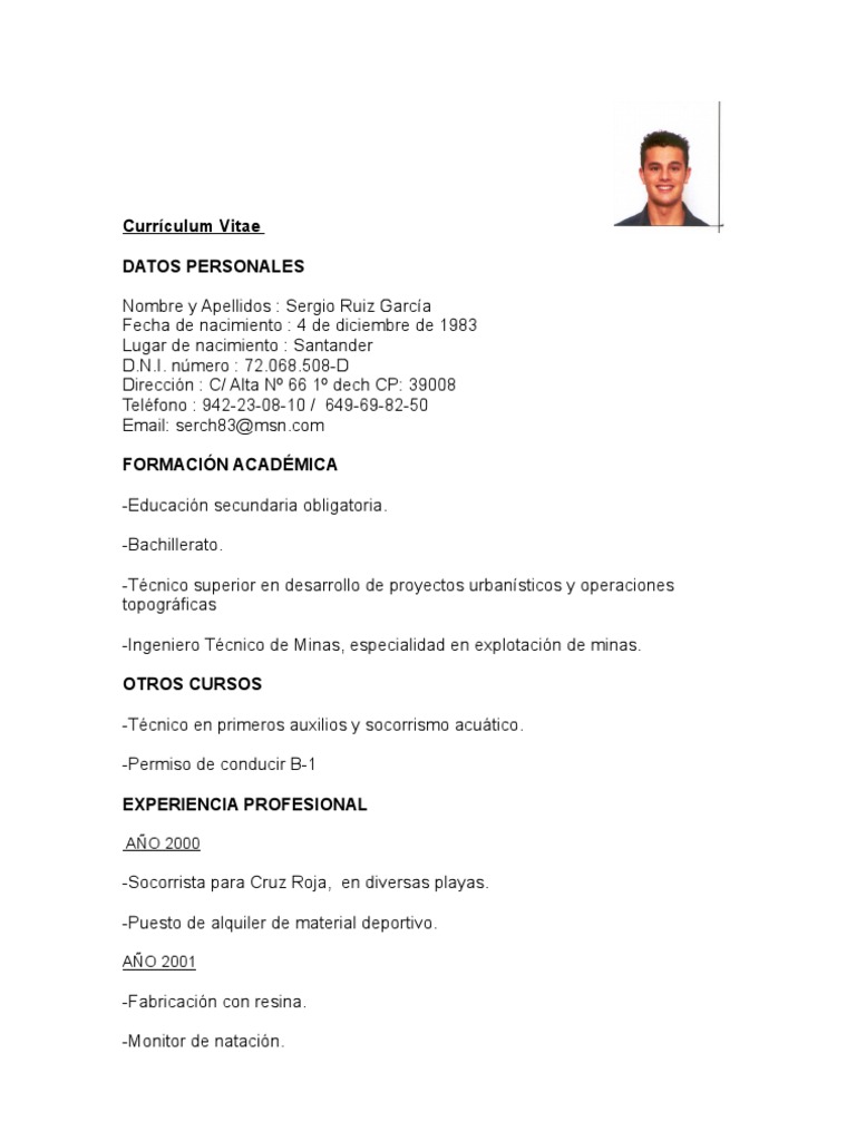Curriculum Vitae | PDF | Informática | Software