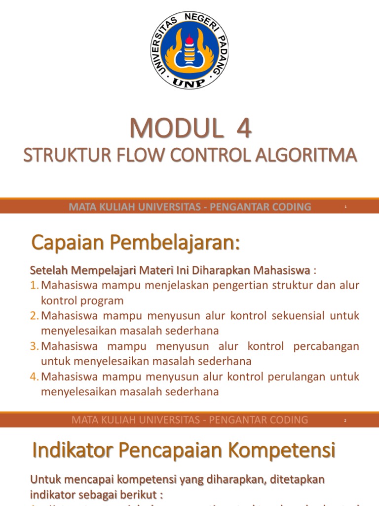 Struktur Flow Control Algoritma | PDF