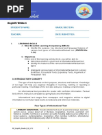 English 6 - Quarter 4 - Module 1 - Composing Sentences Using ...