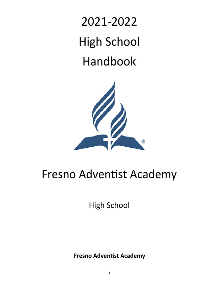 2021-2022 High School Handbook: Fresno Adventist Academy | PDF | Act ...