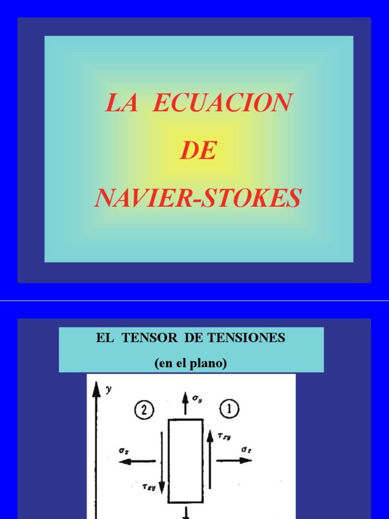 02ecuacion Navier Stokes | PDF | Ecuaciones de Navier-Stokes | Viscosidad