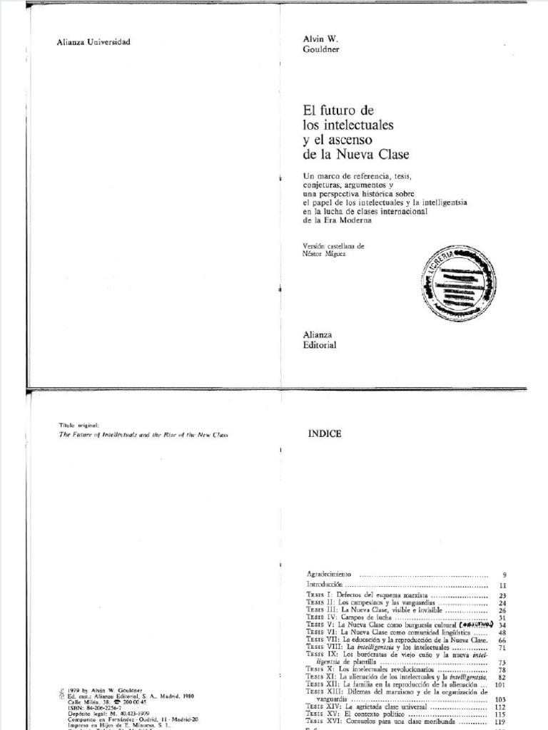 Gouldner, Alvin - El Futuro de Los Intelectuales y El Ascenso de La ...