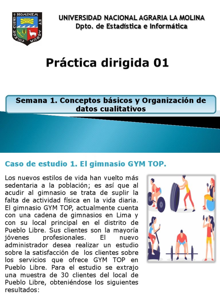 EG - 2021 - I - Semana 01 - Practica Dirigida - 01 | PDF | Estadísticas