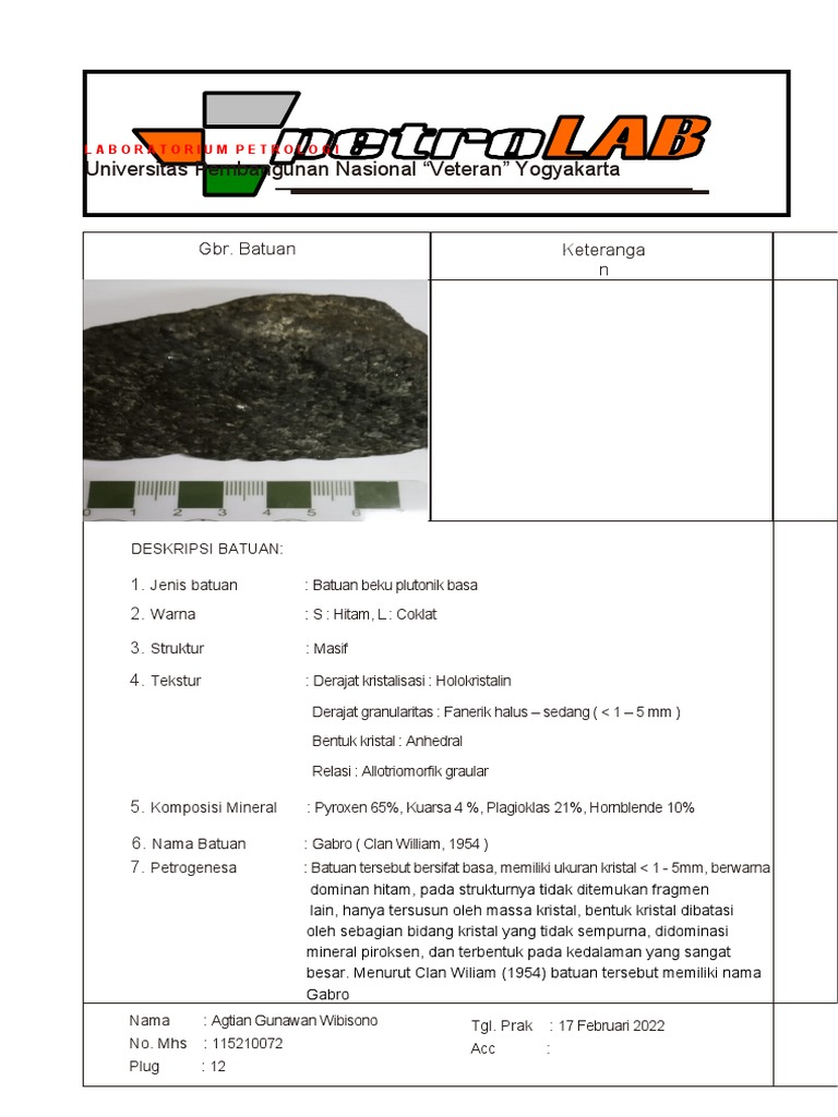 Deskripsi Gabro | PDF