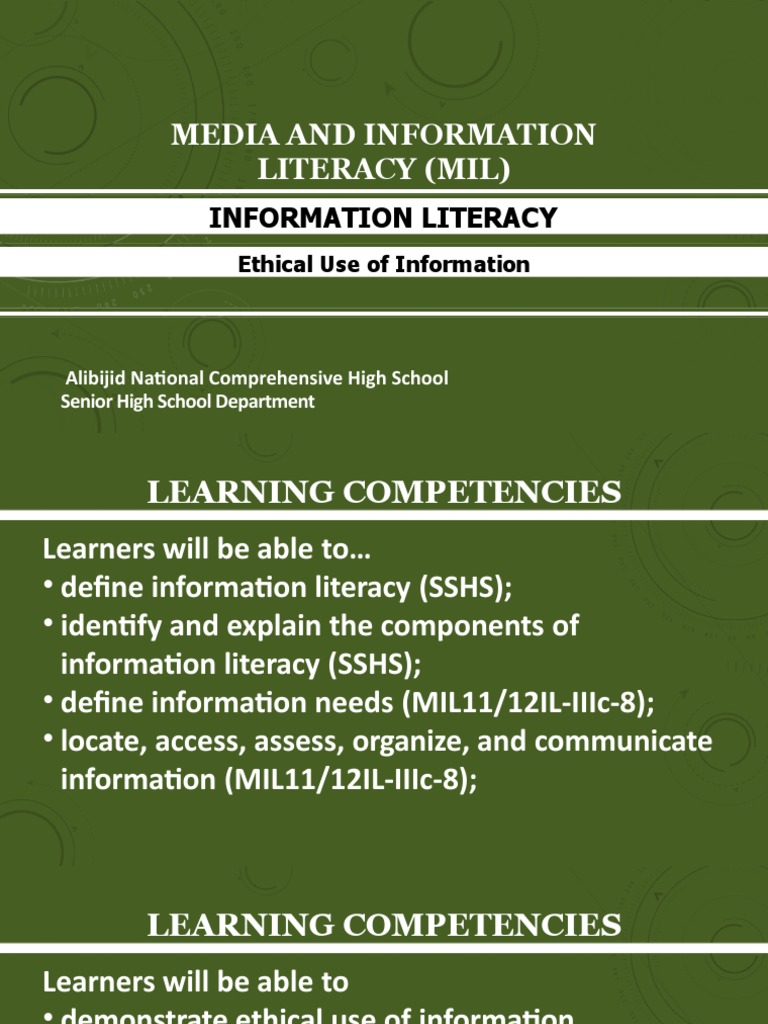 3.2 Ethical Use of Information | PDF | Plagiarism | Information Literacy