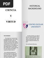 A Timeline of The Milestones of Ceu | PDF | Optometry | Pharmacy