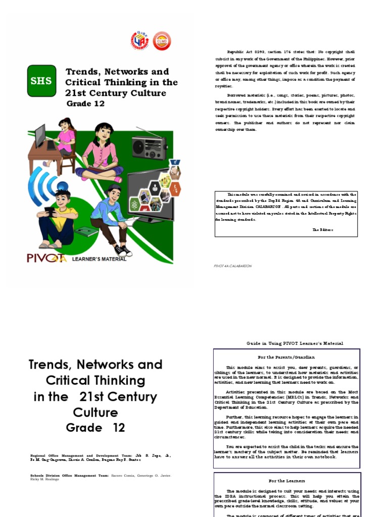Trends and Network 2pp in 1 | PDF | Thought | Learning