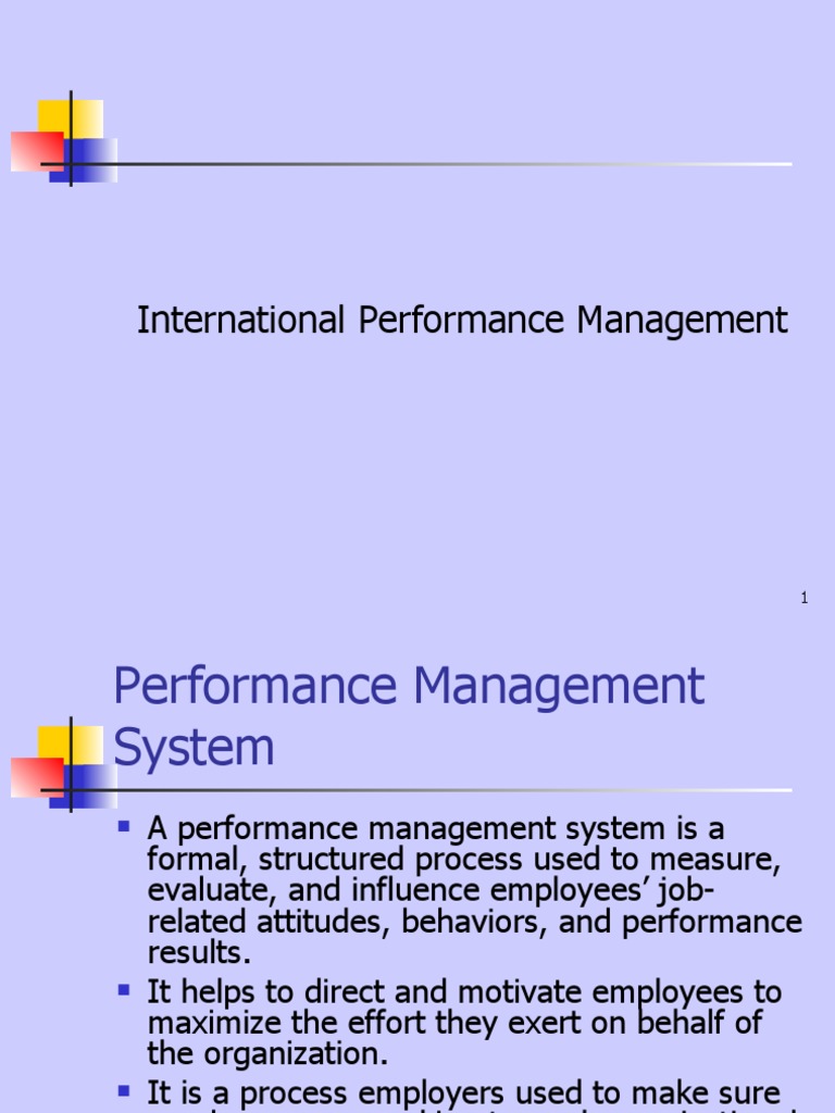 International Performance Management | PDF | Performance Appraisal | Goal