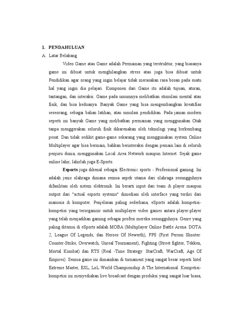 Proposal Game Online ANJAY | PDF | Game & Aktivitas