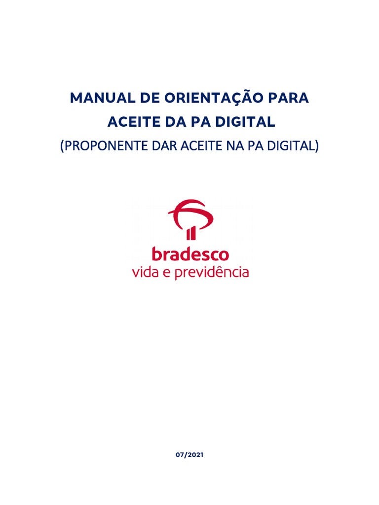 Manual PA Digital Visão Proponente 1 | PDF