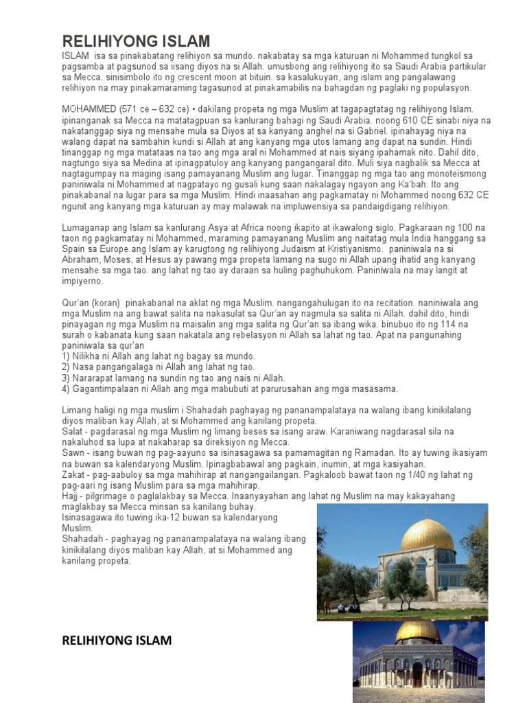 Relihiyong Islam | PDF