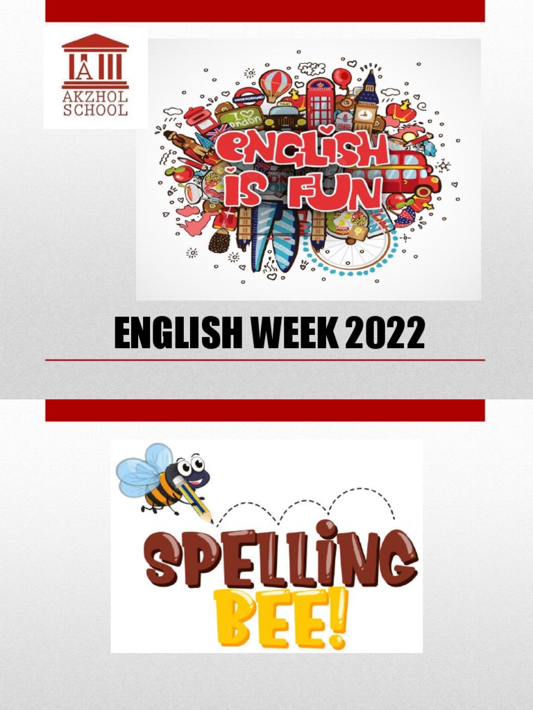 English Week Presentation | PDF