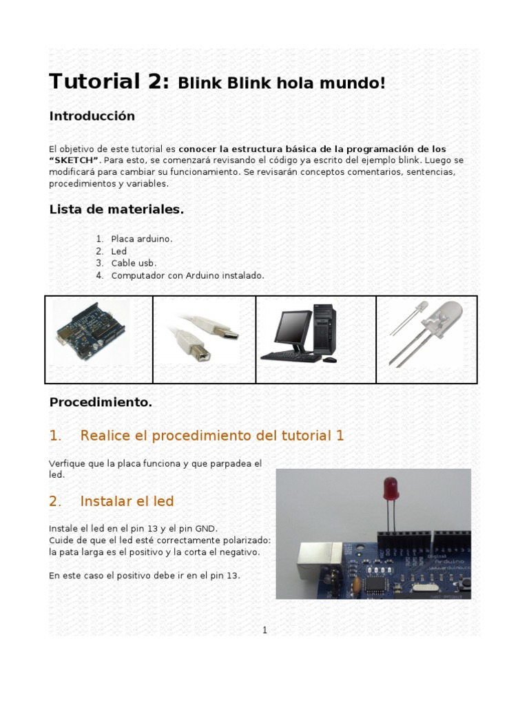 Tutorial 2 Blink | PDF | Compilador | Panes