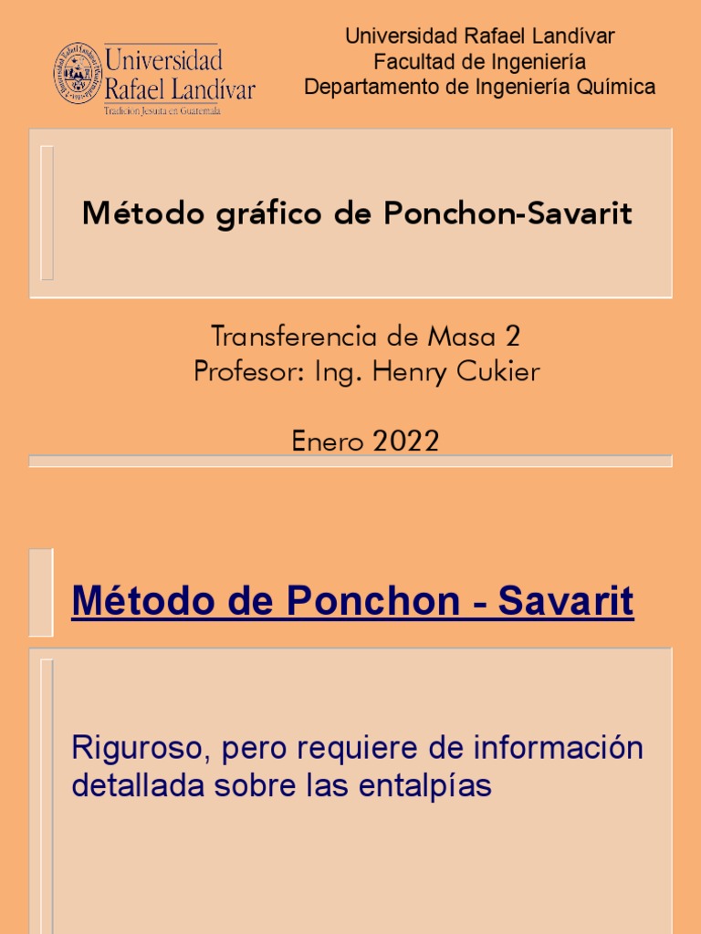 Destilación Método Ponchon-Savarit | PDF | Química analítica | Técnicas ...