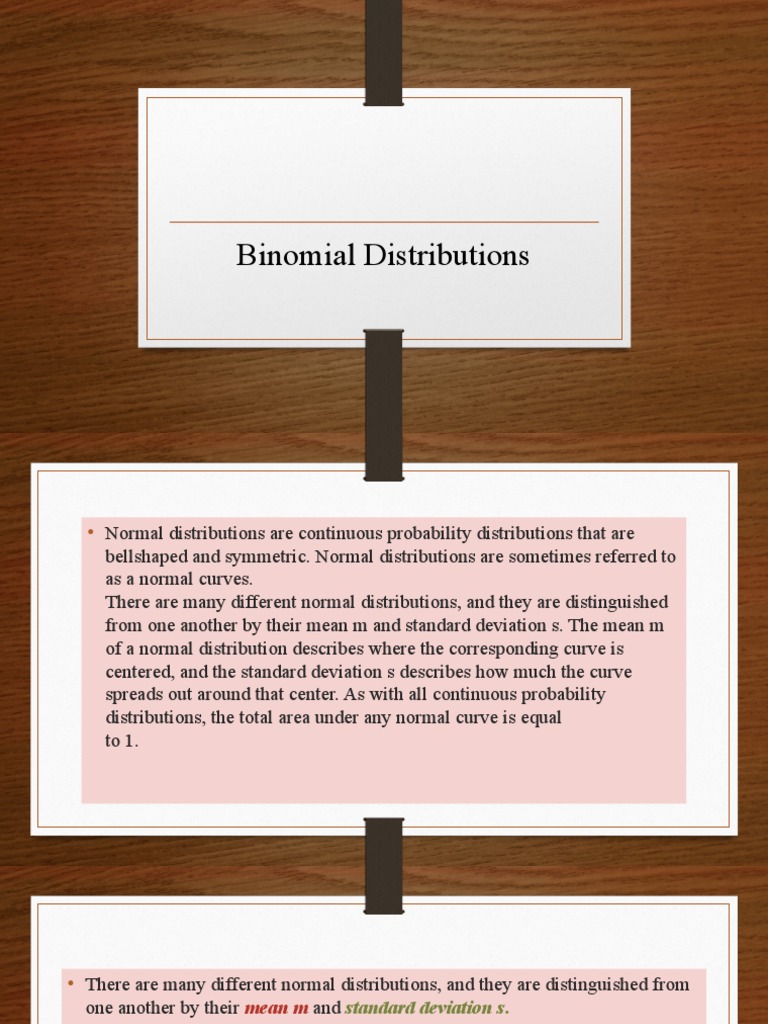 Binomial Distribution | Download Free PDF | Normal Distribution ...