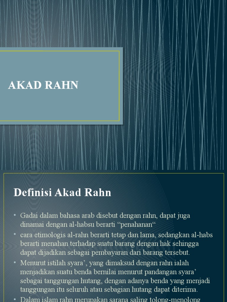 PPT, Pertemuan 13 AKAD RAHN | PDF