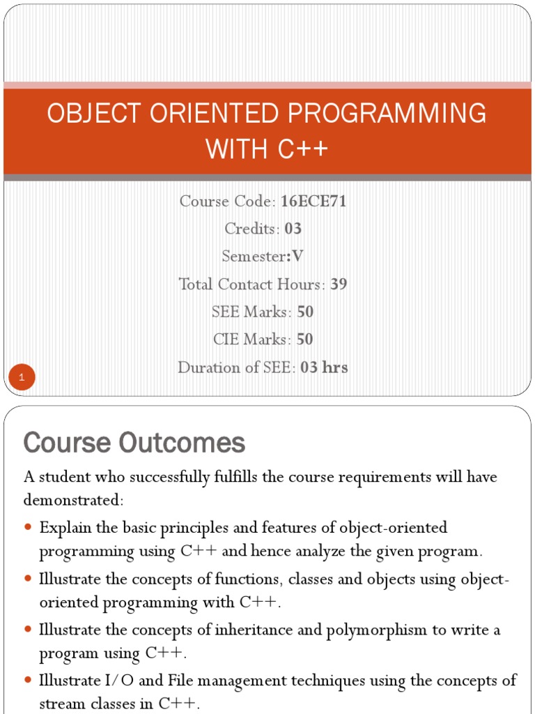 C++ Unit 1 | Download Free PDF | Parameter (Computer Programming ...