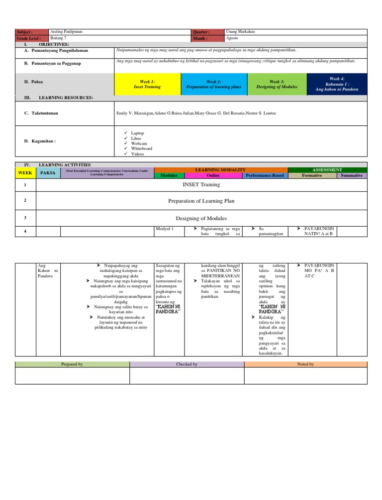 Filipino G10 - LP | PDF