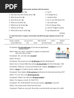 Asking and Giving Personal Information Interactive Worksheet | PDF | Communication | Learning