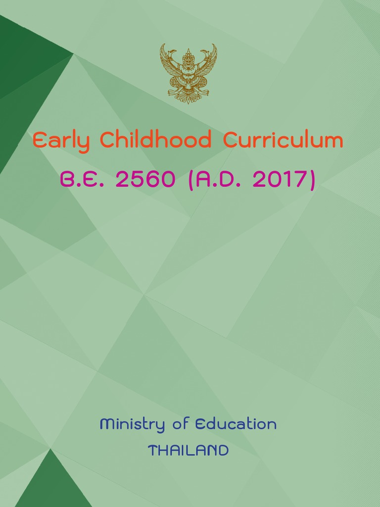 ECC - Thailand | PDF | Early Childhood Education | Curriculum