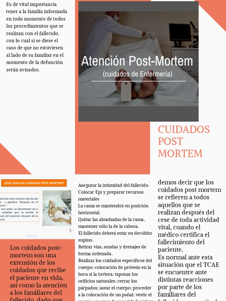 Cuidados Post Mortem | PDF | Medicina CLINICA | Medicina