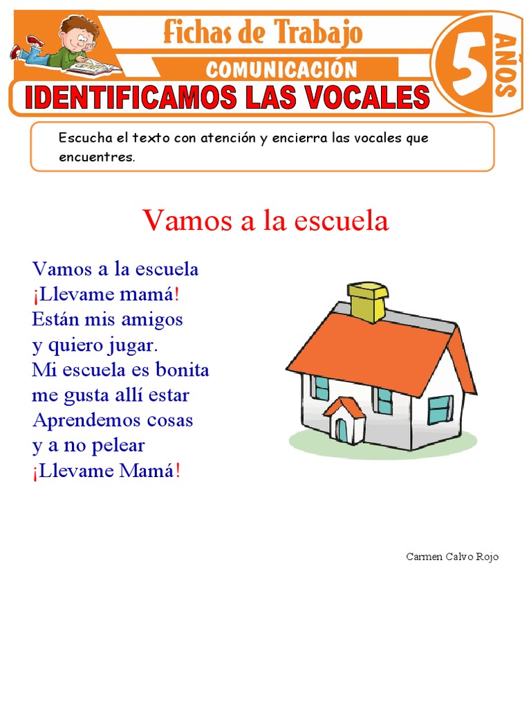 Identificamos Las Vocales para Ninos de 5 Anos | PDF