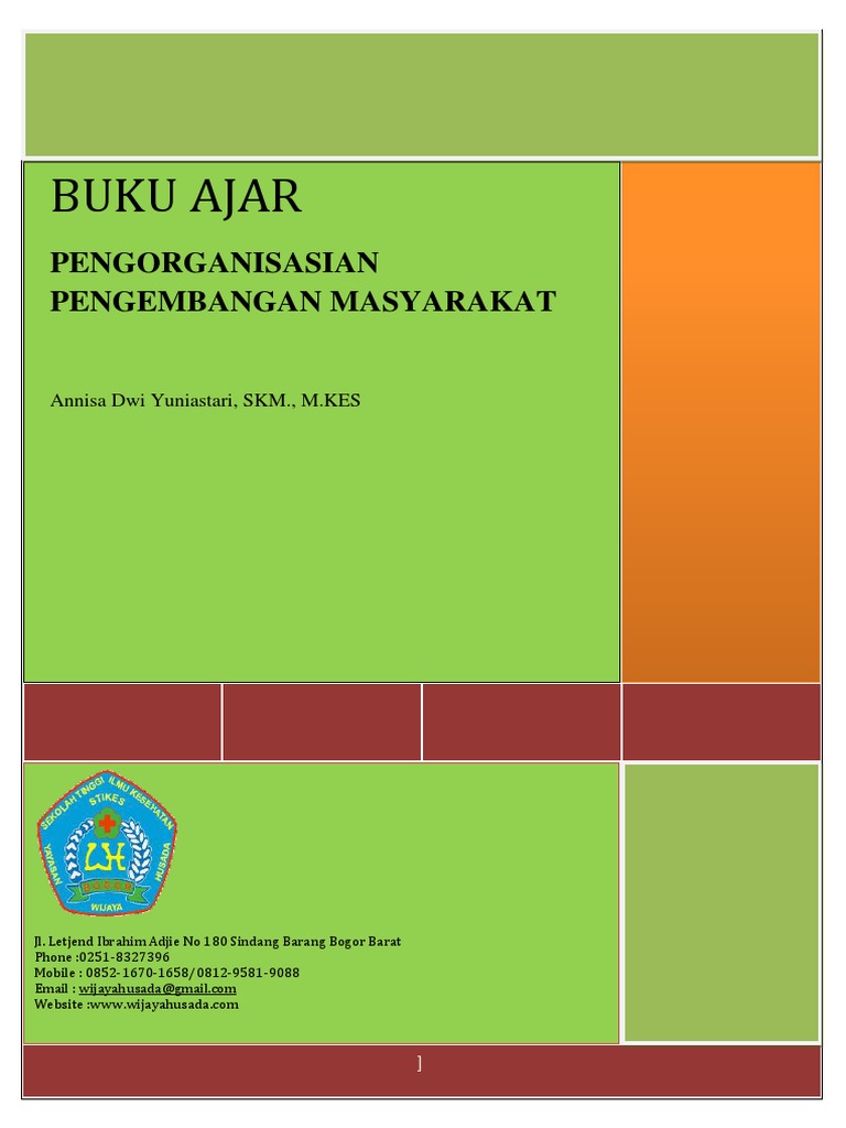 BUKU AJAR PENGORGANISASIAN PENGEMBANGAN MASYARAKAT | PDF
