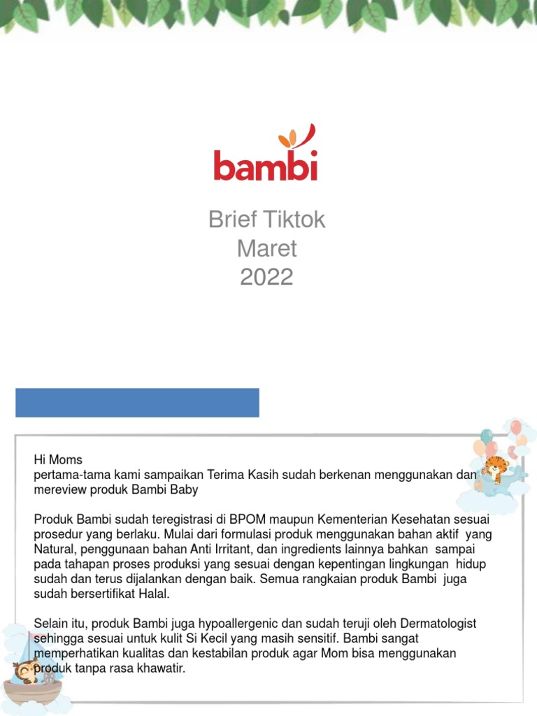 Brief Tiktok Pdf