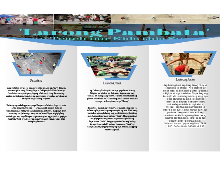 Patintero Luksong Tinik Luksong Baka | PDF