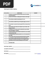 Hydra Safety Inspection Checklist. | PDF | Transport | Equipment