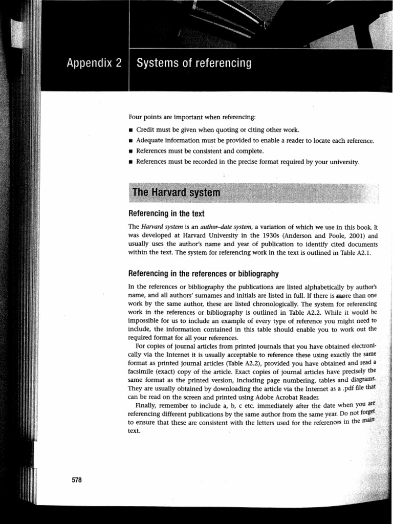 Harvard Style Appendix Referencing Guide | PDF