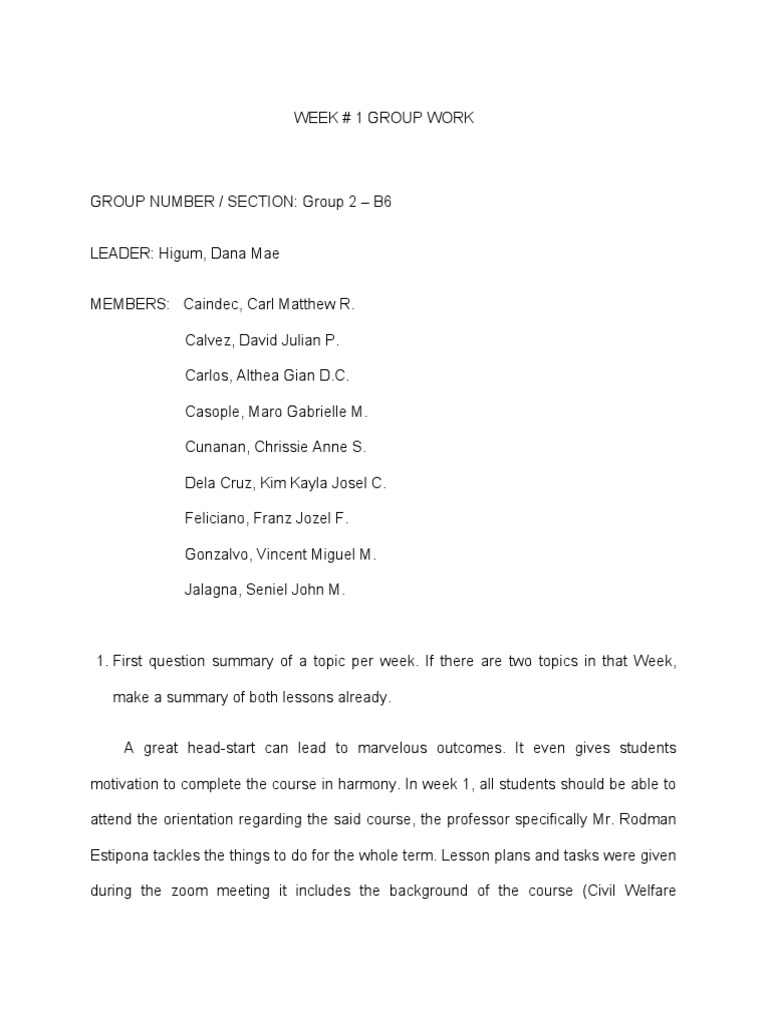 Example Week-1-Cwts-102-B6-Grp-2 | PDF | Cognition | Cognitive Science