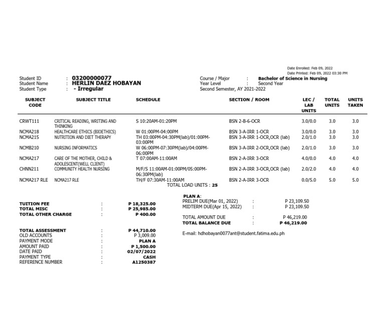 Registration Form Second Sem | PDF | Nursing | Public Services