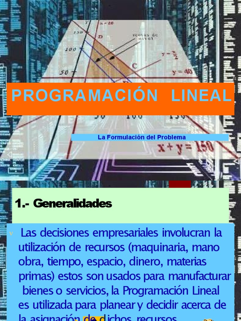 Teoría de Programación Lineal | PDF | Programación lineal ...