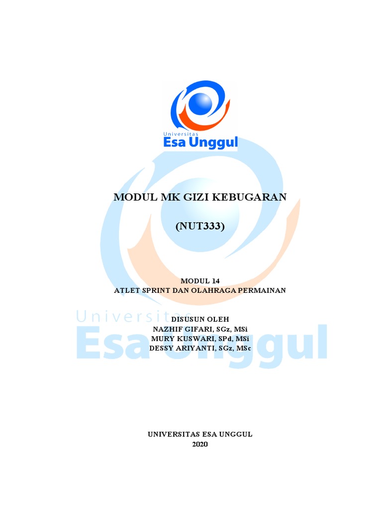 Modul MK Gizi Kebugaran - 14 - 2020 | PDF