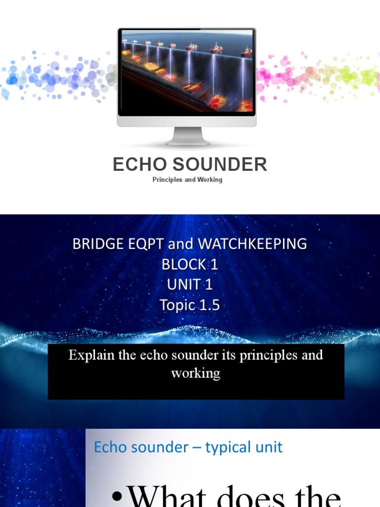 Echo Sounder: Principles and Working | PDF