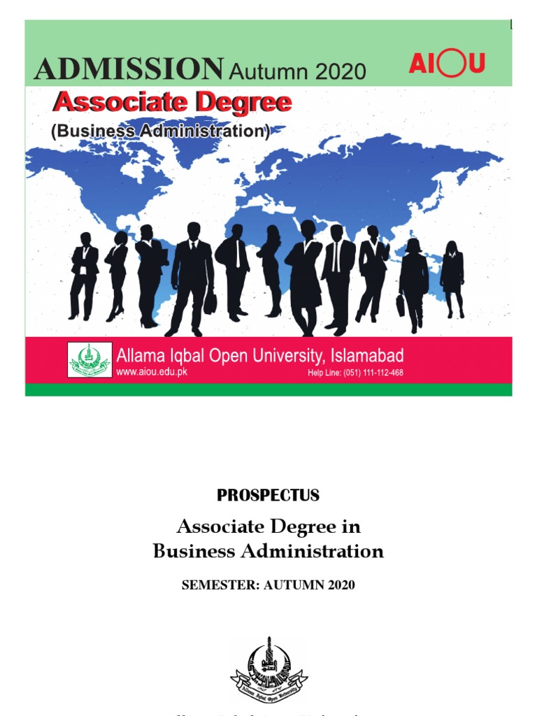 Associate Degree in Business Administration | PDF | University And ...
