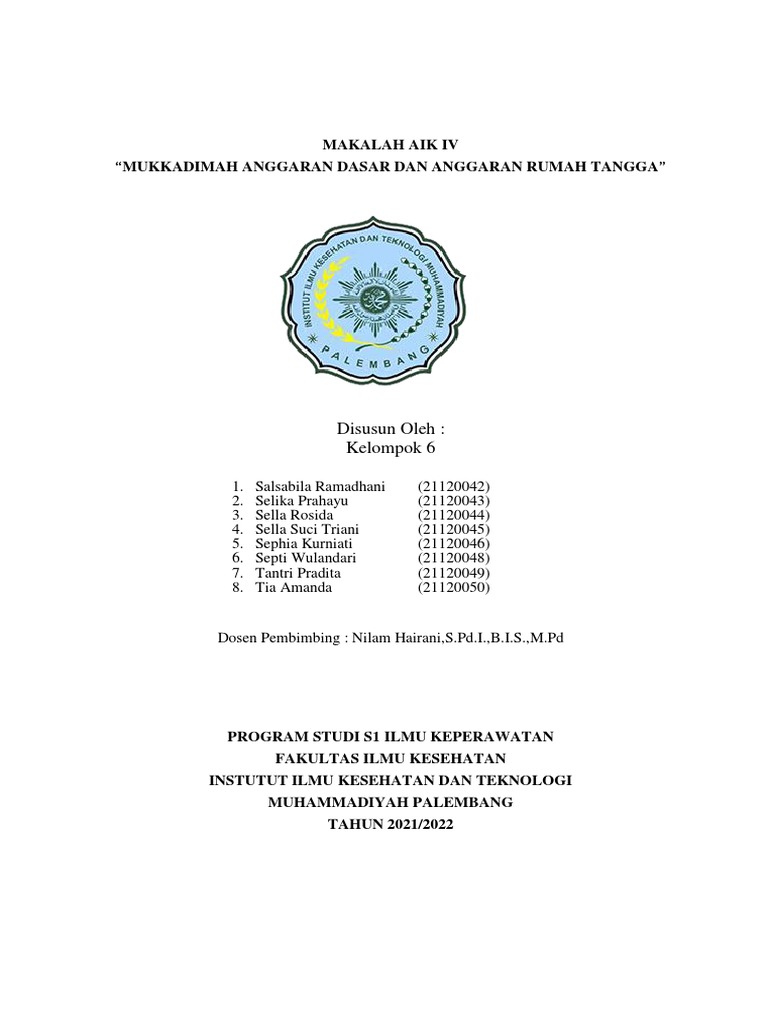Makalah Aik IV (Kelompok 6) | PDF | Karier & Perkembangan
